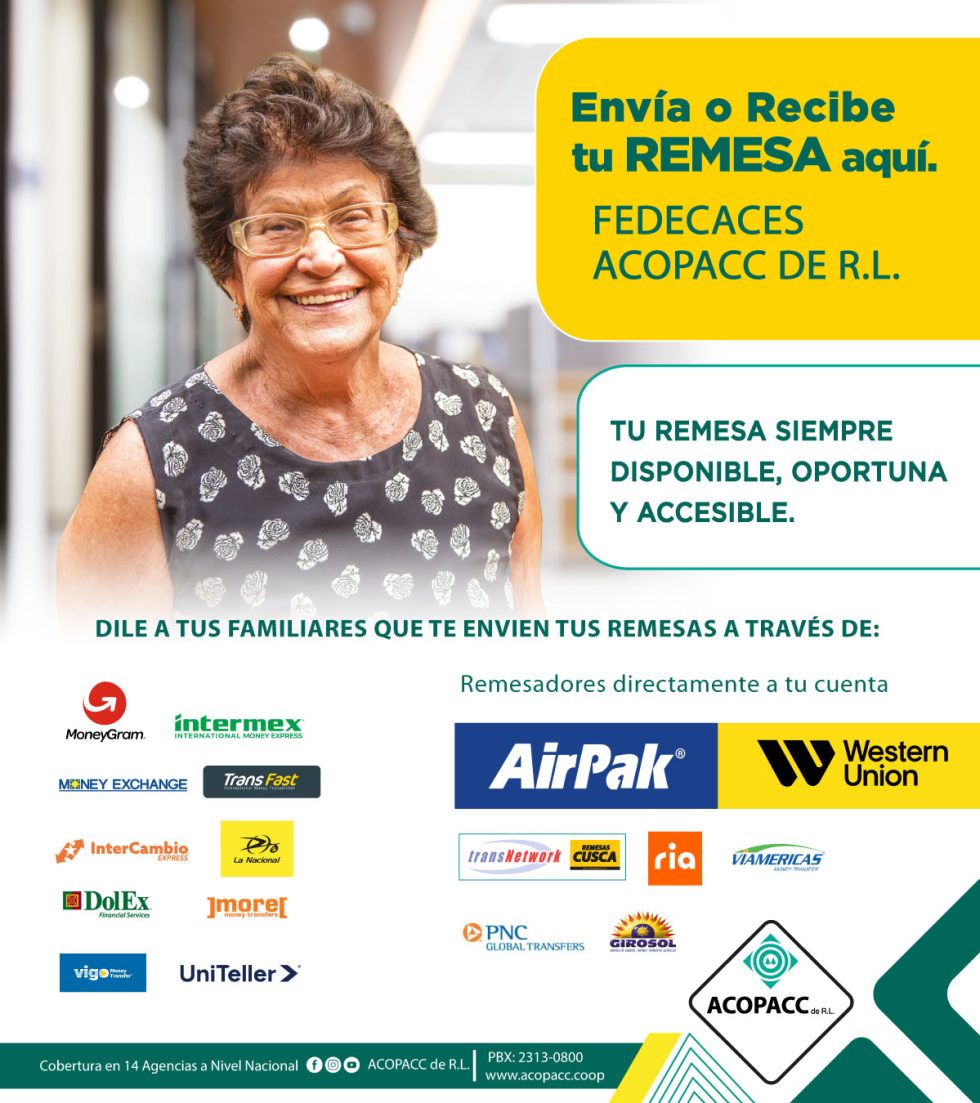 Remesas | ACOPACC de R.L. El Salvador
